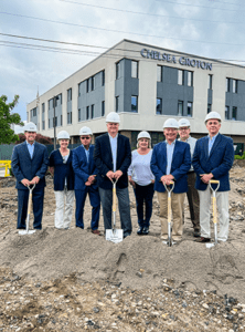 Chelsea Groton Breaks Ground At Bank's Headquarters